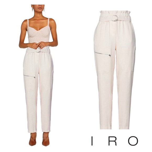 IRO | Pants & Jumpsuits | New Rare Iro Paris Paperbag Linen Blend Pants | Poshmark